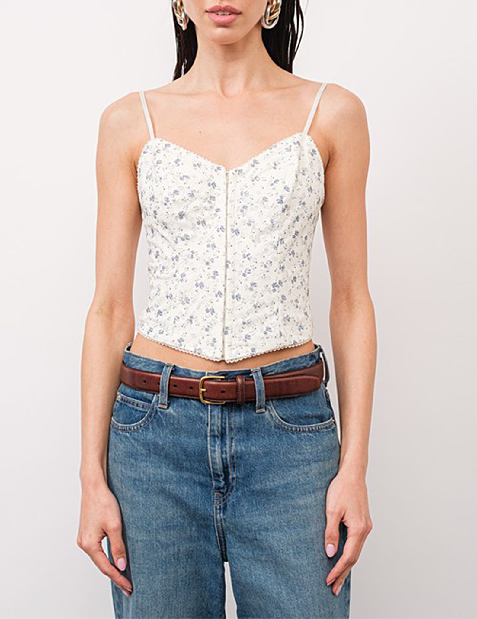 Floral corset top store